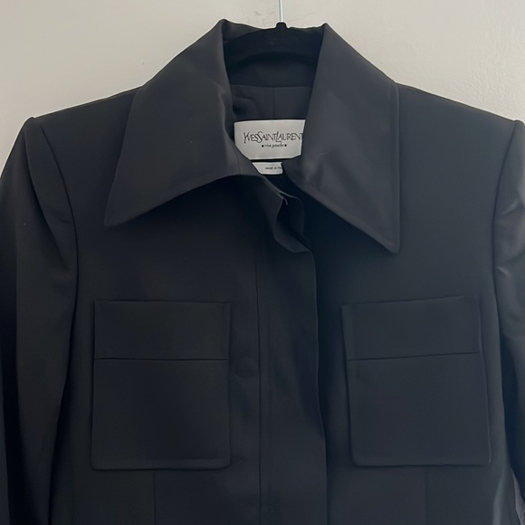 Yves Saint Laurent | Pants & Jumpsuits | Ysl Stunning Black Pantsuit ...